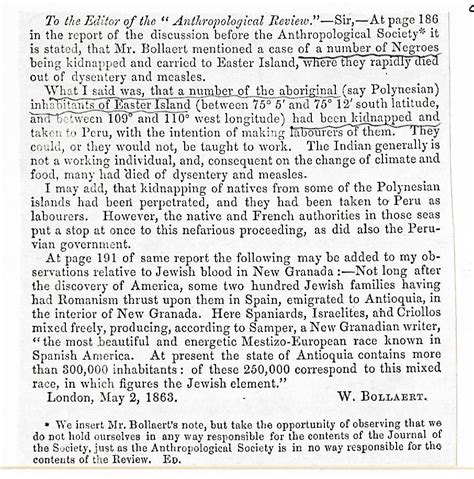 Eco Antropología El Inglés William Bollaert Y La Isla De Pascua O Rapa