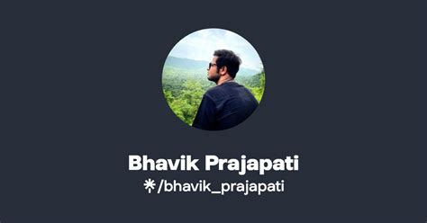 Bhavik Prajapati Twitter Instagram Linktree
