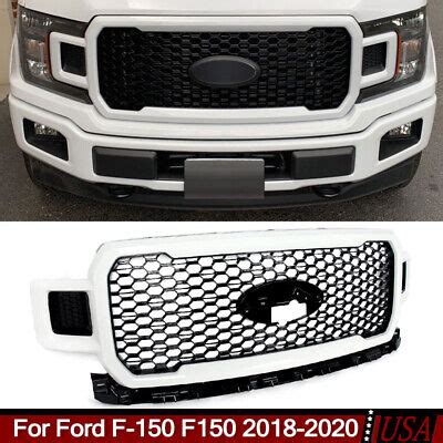 2018 2020 Ford F 150 F150 Oxford White Honeycomb Front Grille Bumper Grill For Ford F 150 F150