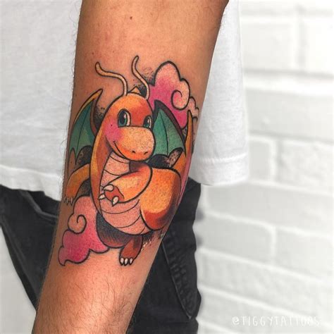 Uk Disney Anime Gamer Tattoos On Instagram “a Happy Little Dragonite