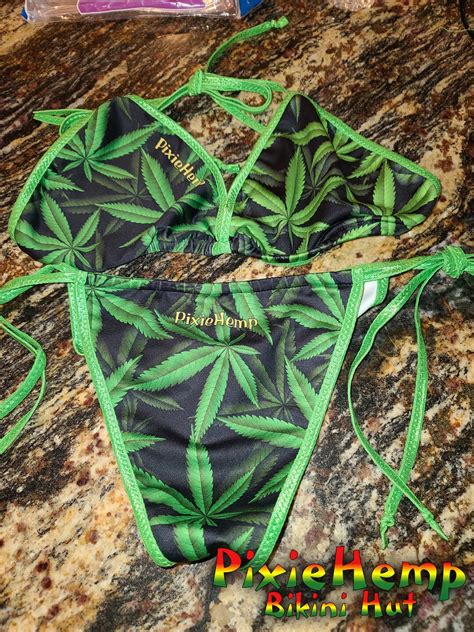 Weed Leaf Sex Bikini Etsy