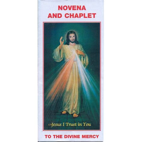 Novena And Chaplet Of The Divine Mercy Leaflet Religion