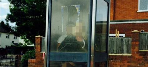 Naughty Couple Caught Making Love In An Old Phone Booth In Broad