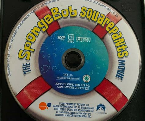Spongebob Movie Dvd Disc
