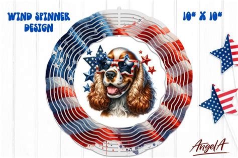 Patriotic Wind Spinner Sublimation Funny Cocker 3851646