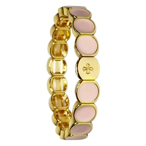 Nude Enamel And Metal Bracelet Lauren Steven Ocarat