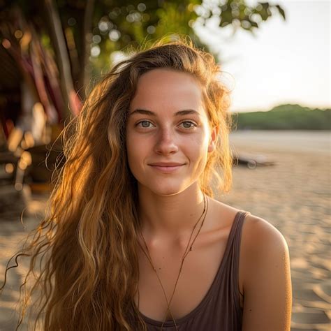 Premium Ai Image A Woman Smiling At Camera