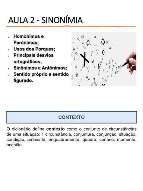 Aula 2 Sinonímia Pdf