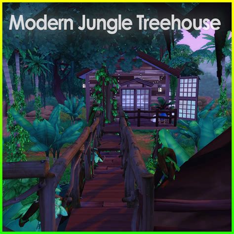 Modern Jungle Treehouse At Kalino Sims 4 Updates