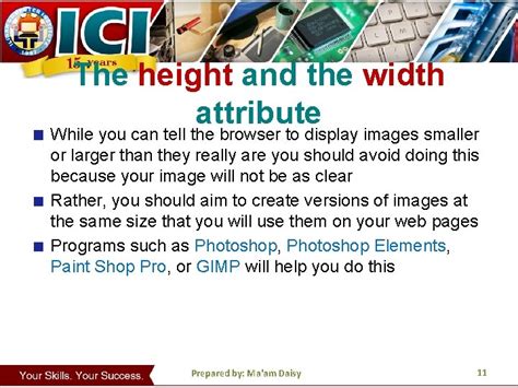 Images ADDING IMAGES USING THE IMG ELEMENT Images
