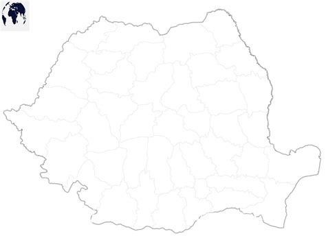 Printable Map Romania