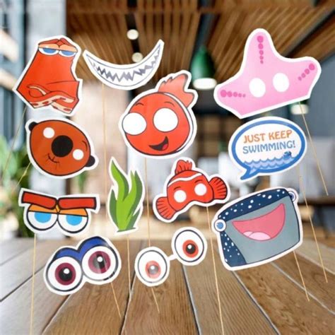 Partywala Finding Nemo Theme Party Stick Props Set Of 12 Pcs Photo