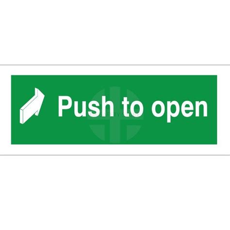 Push To Open Sign | UK Safety Store