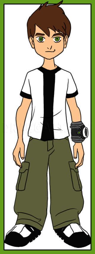 How To Draw Ben 10 Step By Step Drawing Guide By Dawn Dragoart