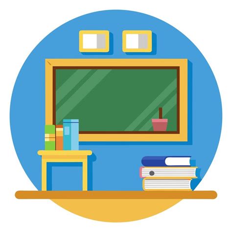 Blank Classroom Clip Art And Vector Design With A White Background