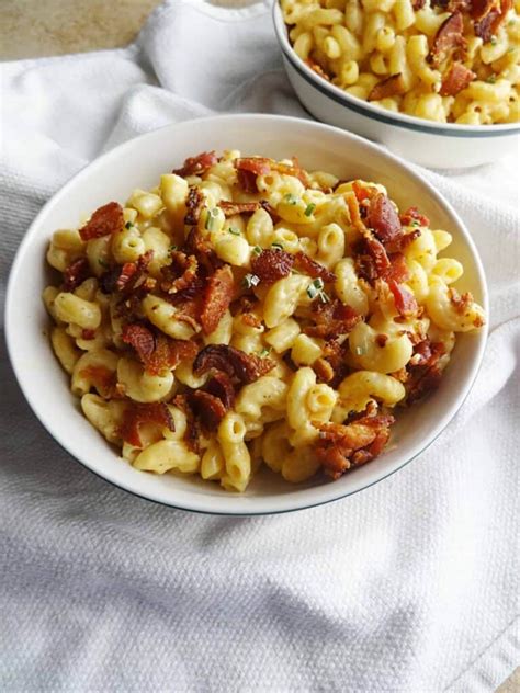 Baked Mac And Cheese With Bacon Recipe Obsessed With Mac N Cheese
