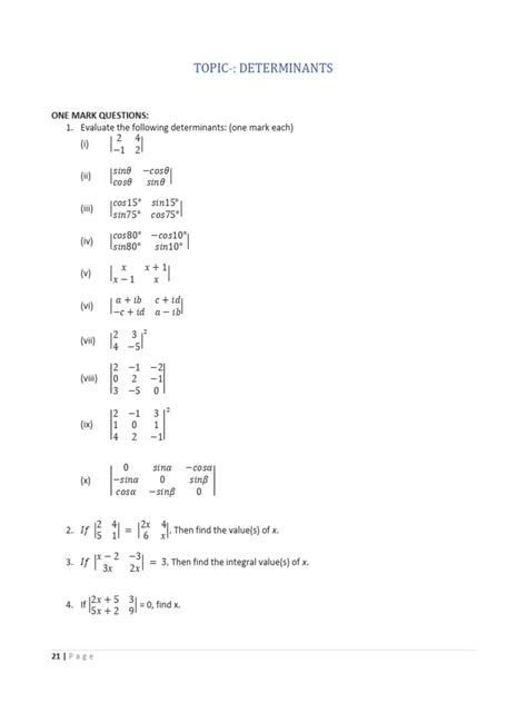 Determinant 1and2 Marker Pdf