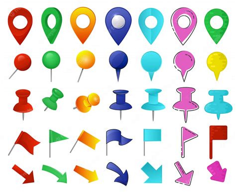 Premium Vector Map Pointer Set
