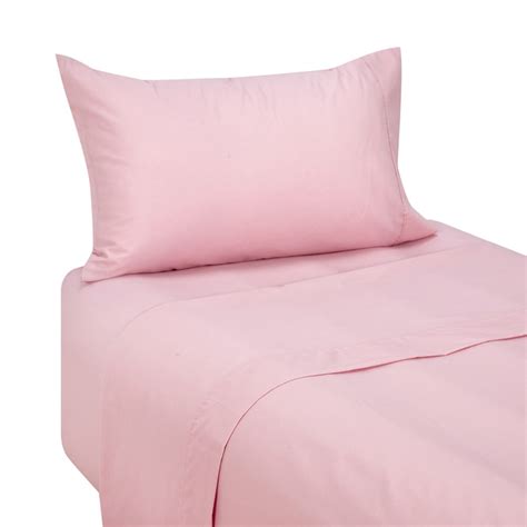 180 Thread Count Sheet Set King Single Bed Pink Kmart