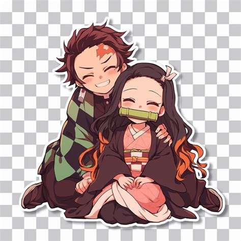Tanjiro Nezuko Kawaii Demon Slayer Sticker In 2025 Anime Chibi Cute