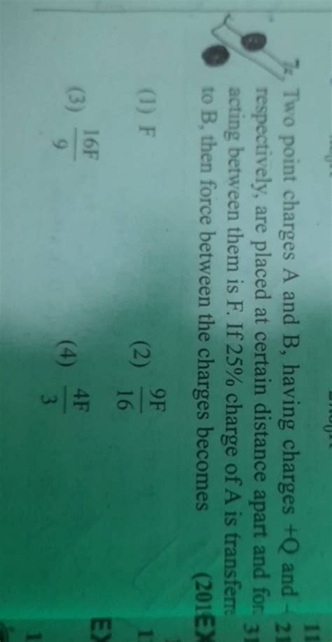 7z Two Point Charges A And B Having Charges Q And Respectively Are Pl