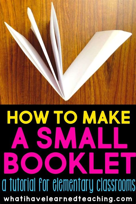 Make A Small Booklet Out Of A Piece Of Paper