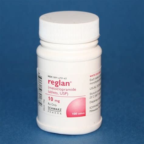 Reglan® Metoclopramide 10mg 100 Tabletsbottle Mcguff