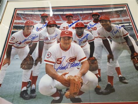 Charitybuzz Cincinnati Reds Big Red Machine Photo Signed By 8 Players