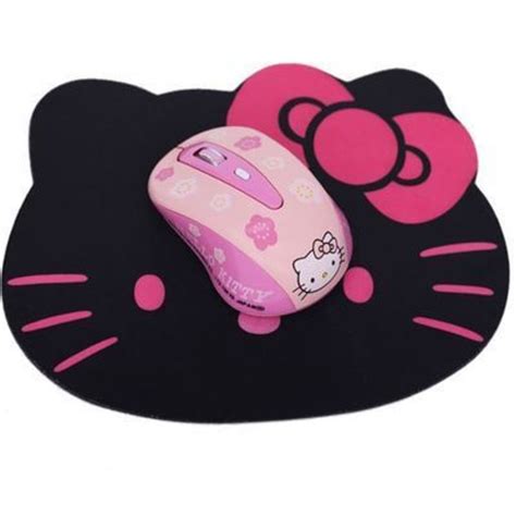 Hello Kitty Wired Mouse 3d Cartoon Pink Cute Mouse Ergonomic 1600 Dpi Usb 2 4g Optical Mouse And
