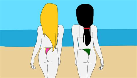Lady And Emily At The Beach By Art Man 1999 On Deviantart