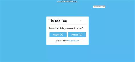 Introducing The Tic Tac Toe Game Ahmed Raza Posted On The Topic