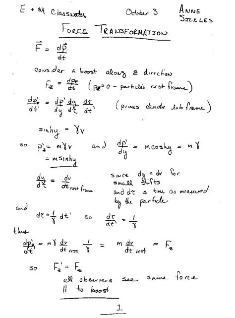 Phy 505 Lecture Notes Set 6c