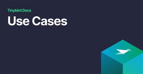 Use Cases · Tinybird Docs