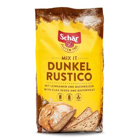 Dunkel Rustico Miell Gluten Free Per Buke Fshati Me Fara Lini Dhe Hikërr Schar 1kg — Neranxi