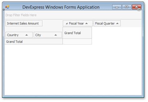 Bind A Pivot Grid To An Olap Cube Winforms Controls Devexpress