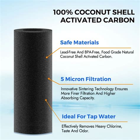 Pureplus 20 X 45 Inch Big Blue Cto Solid Carbon Filter Water