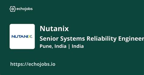 nutanix is hiring senior systems reliability engineer pune india