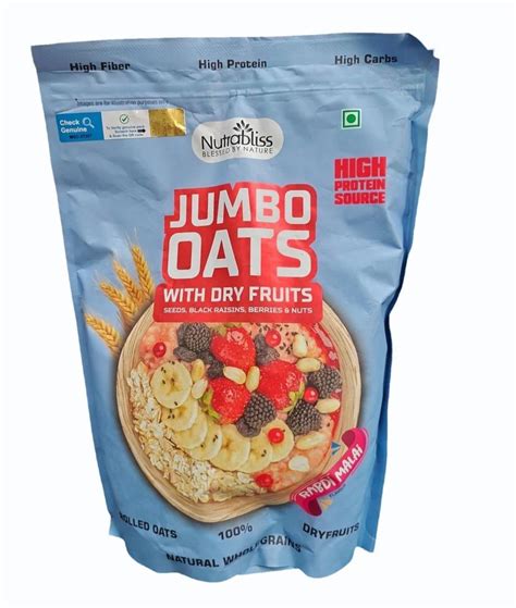Raw Nutrabliss Rabdi Malai Flavour Jumbo Oats Packag In G Type