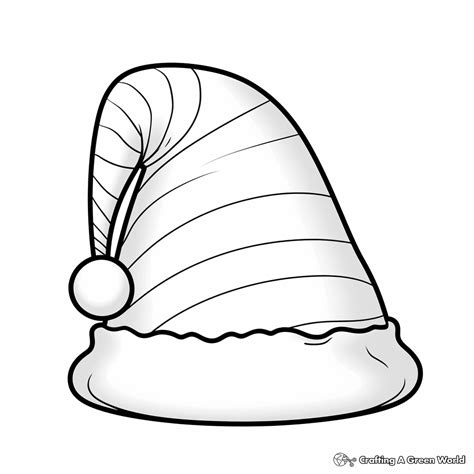 Santa Claus Hat Coloring Pages 2025