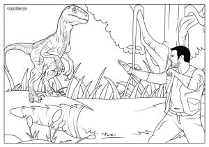 Jurassic World Blue Coloring Pages [2025]