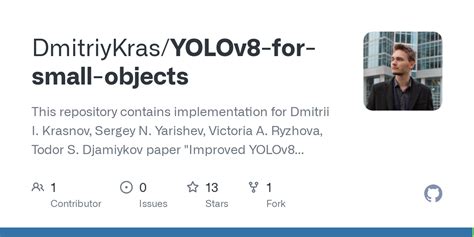 Github Dmitriykras Yolov For Small Objects This Repository Contains Implementation For