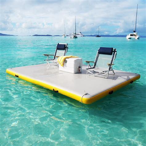 The Inflatable Floating Dock Inflatable Floating Dock With Tent