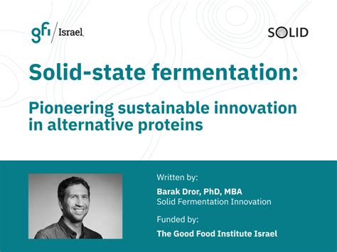 Solid State Fermentation Pioneering Sustainable Innovation In The