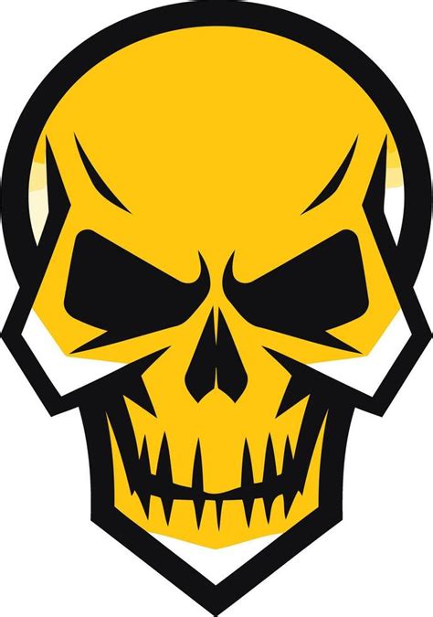 Yellow Skull Mascot Logo Design 49446182 Vector Art At Vecteezy