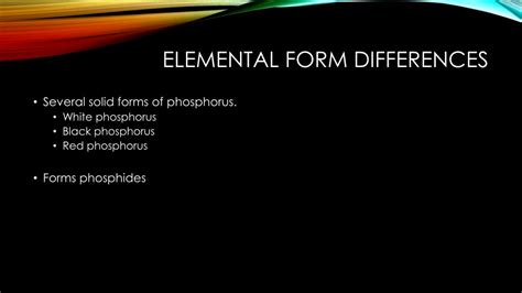 Ppt The Chemistry Of Phosphorus Pt1 Powerpoint Presentation Free