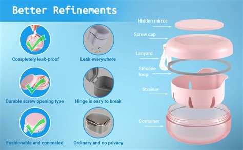Denture Bath Case Denture Cup Leak Proof Portable
