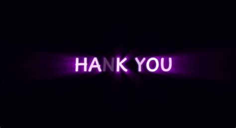 Thank You Neon Sign Glowing In Dark Background Animation 57987247 Stock
