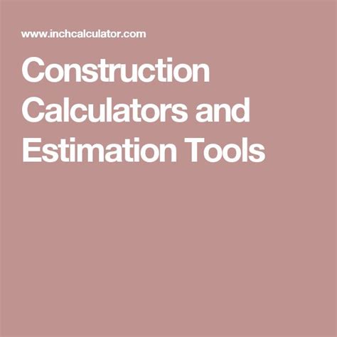 Construction Calculators Archives Construction Estimator