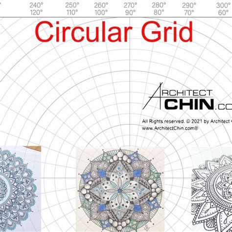 Round Graph Paper Etsy