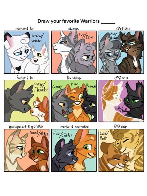 Draw Your Favourite Warriors Meme My Version Warriorcats